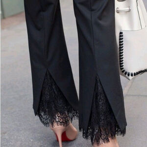 Revamped | Pants & Jumpsuits | Revamped Lace Trim Wide Leg Trousers ...